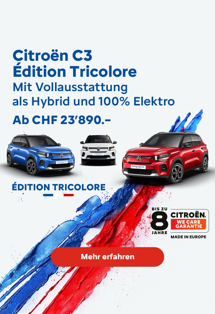 Citroën Schweiz – Elektro-, Hybrid- Neuwagen& SUVs