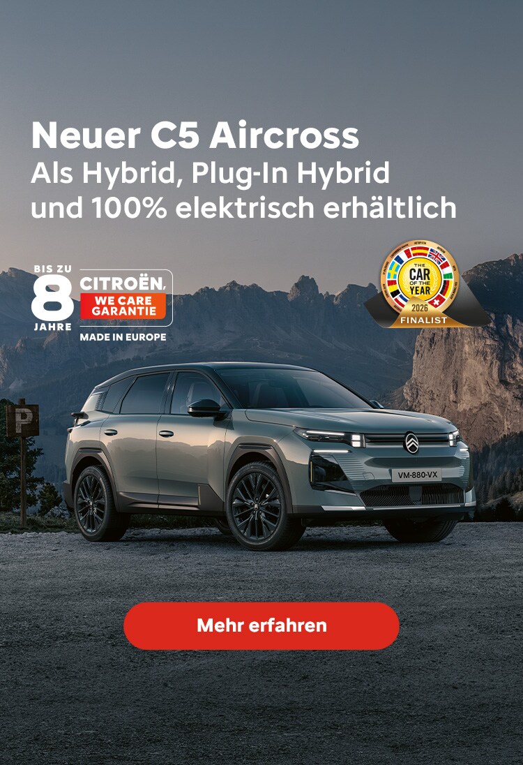 Citroën Schweiz – Elektro-, Hybrid- Neuwagen& SUVs